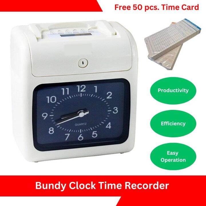 Bundy Clock Time Recorder Electronic Time Clock Machines Heavy Duty ...