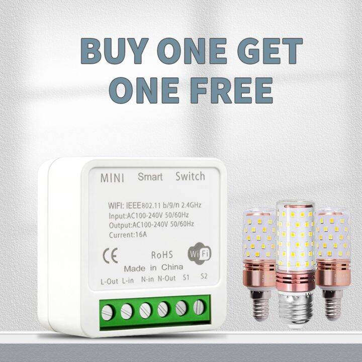 Saklar cerdas Wifi MINI 16a, sakelar nirkabel dengan pengatur waktu 2 ... Saklar cerdas Wifi MINI 16a, sakelar nirkabel dengan pengatur waktu 2 ...
