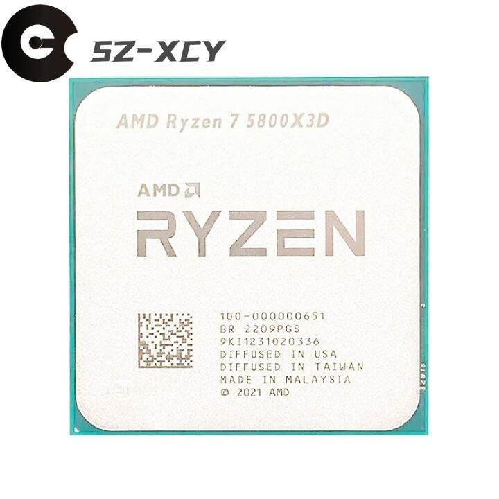 AMD Ryzen 7 5800X3D R7 5800X3D 3.4 Ghz 8-Core 16-Thread CPU Processor ...