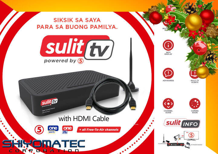 Sulit TV Digital Receiver by TV5 with HDMI cable | Lazada PH