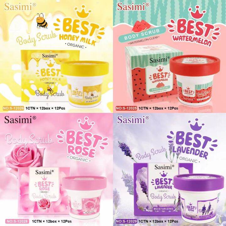 Thailand Sasimi Exfoliator Face Body Cream Niacinamide Whitening ...