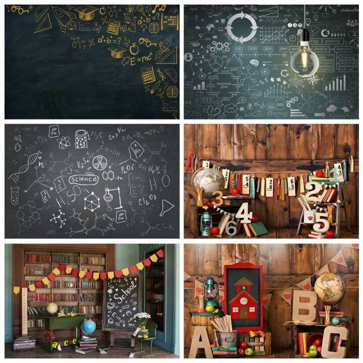 ♂ Photocall Back To School Backdrop Blackboard Party Decor Classroom ...