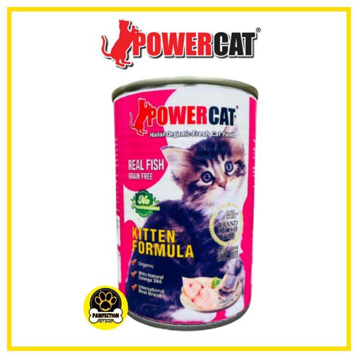 PowerCat in CAN cat wet food (KITTEN FORMULA) 400G [PINK] | Lazada PH
