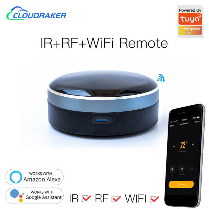 WiFi Smart IR RF Universal Remote Control Infrared Blaster for TV AC ...