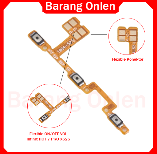 Infinix Hot 7 Pro X625 Flexible Tombol Power On/Off Volume | Lazada ...