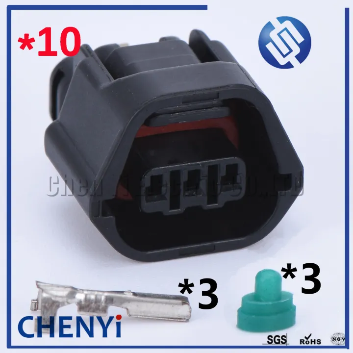 10 Sets 3 Pin（female）7283-8730-30 7182-8730-30 Wheel Speed Sensor ...