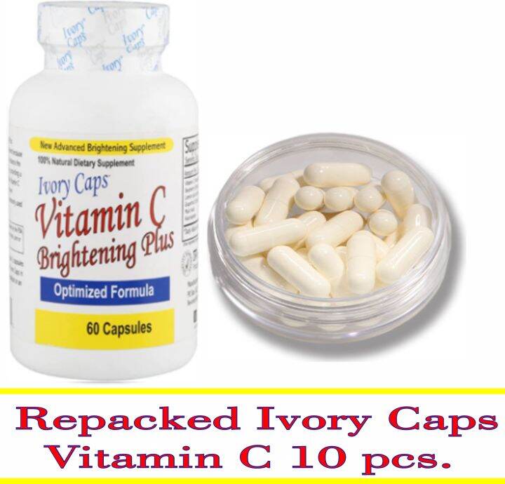 Ivory Caps Vitamin C Brightening Plus - Repacked 10 pcs | Lazada PH