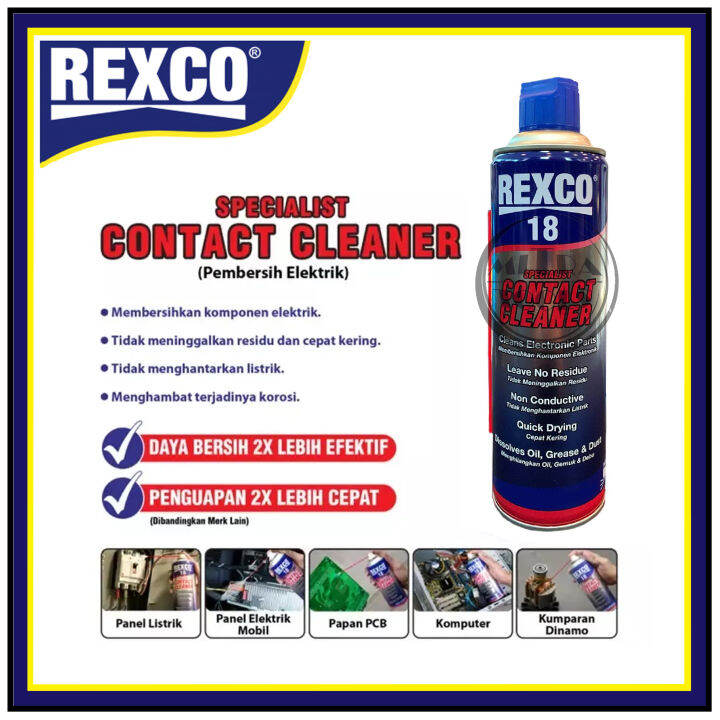 REXCO 18 Contact Cleaner Pembersih Komponen Elektrik 220 & 500 ml ...