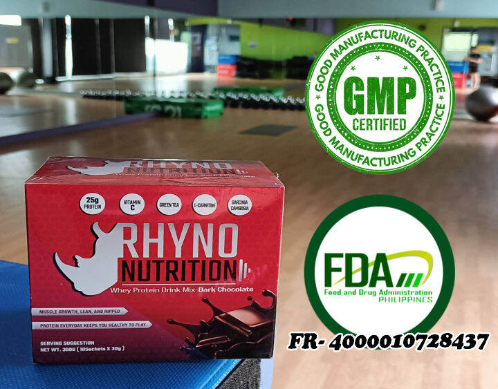 RHYNO NUTRITION WHEY PROTEIN DRINK MIX 10 SACHETS | Lazada PH