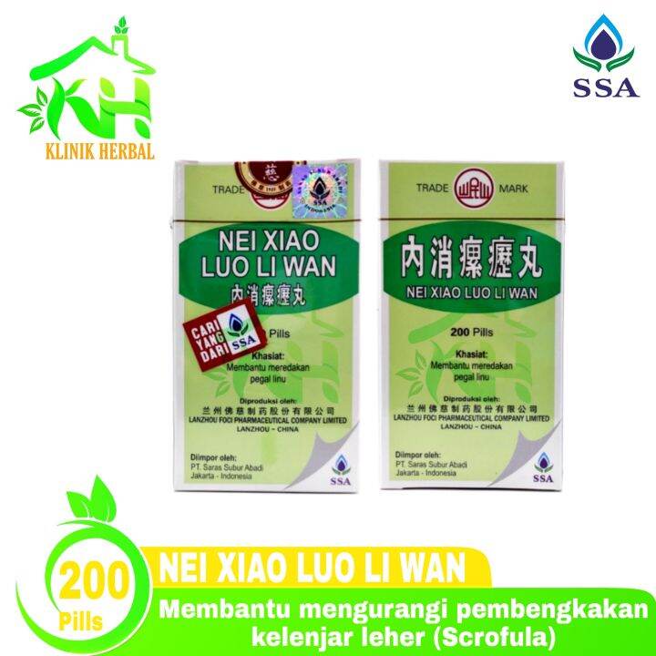 Nei Xiao Luo Li Wan - Obat Pereda Pembesaran kelenjar leher,gondok ...