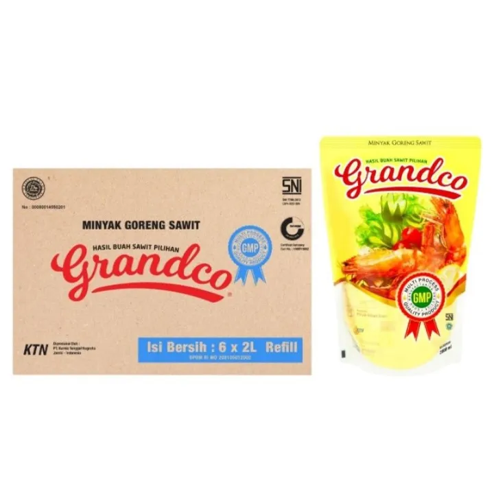 Minyak goreng Grandco 2 liter 1 dus | Lazada Indonesia