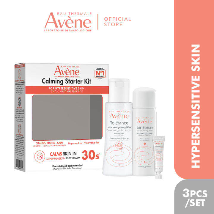 Eau Thermale Avène Calming Starter Kit (3items/set) | Lazada