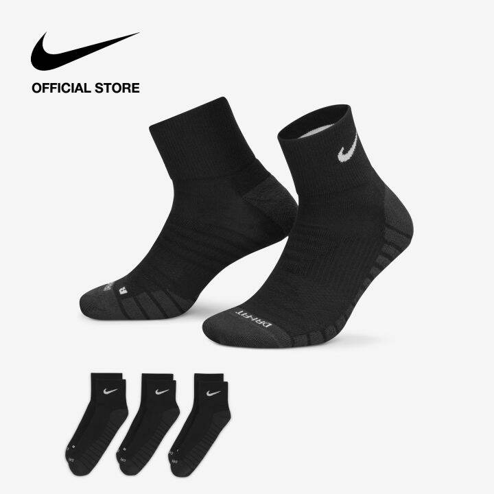 Nike Everyday Max Cushioned Training Ankle Socks 3 Pairs Black