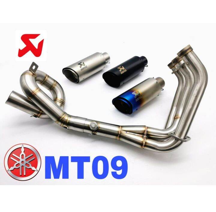 Akrapovic Exhaust Yamaha MT09 Full System Piping Ekzos Muffler Uturn ...