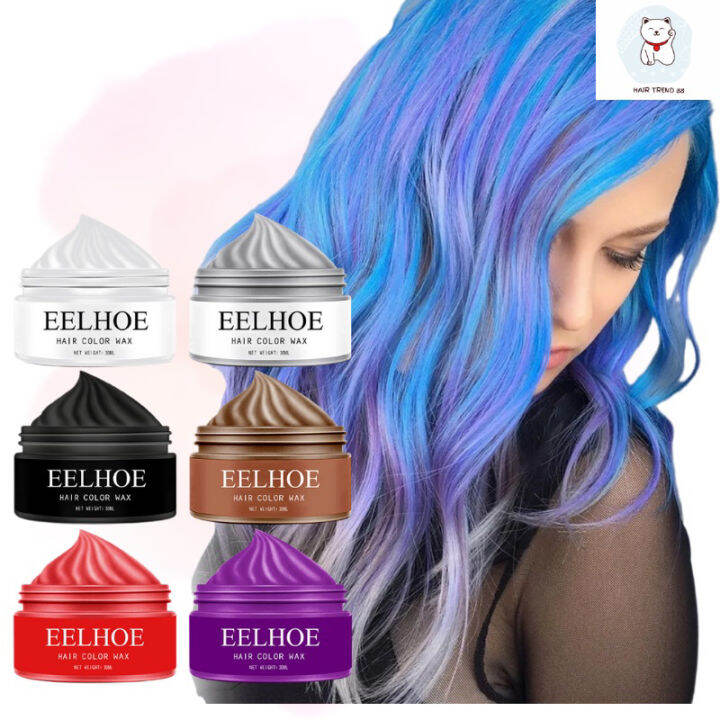【Rdy Stock现货】EELHOE Temporary Colour Hair Wax Japan Silver Ash grey ...