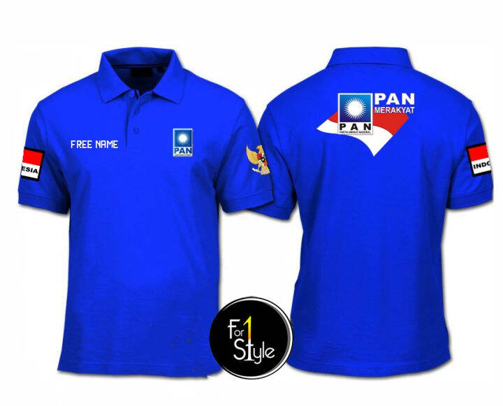 TYPE D06 - Kaos Kerah MODEL POLO PARTAI PAN - PARTAI AMANAT NASIONAL ...