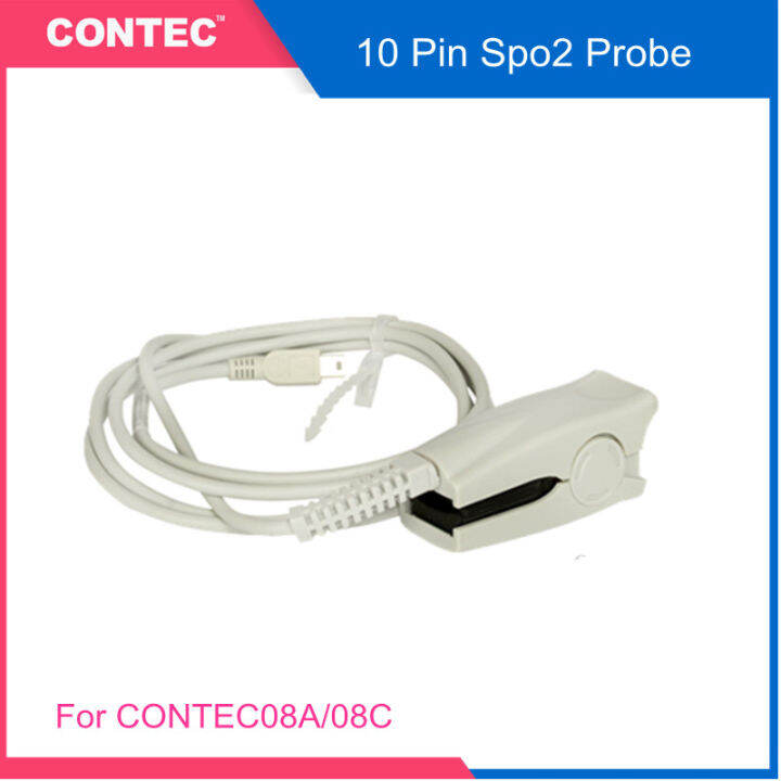 CONTEC 10 Pin Adult Spo2 Probe for CONTEC08A Blood Pressure Monitor ...