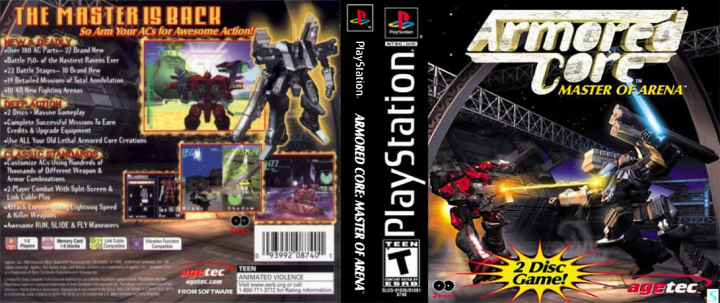 PS1 ARMORED CORE - MASTER OF ARENA - [ 2 DISCS ] | Lazada
