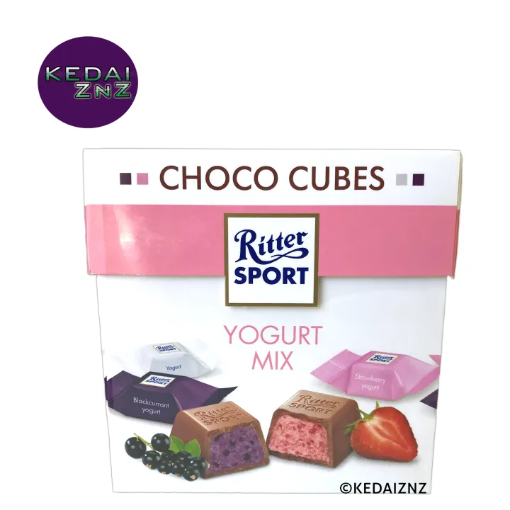 Chocolate Ritter SPORT CHOCO CUBES YOGURT LOVE Box 176g Coklat | Lazada