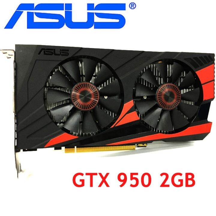 1 ASUS การ์ดจอ GTX 950 2GB การ์ดจอ GDDR5 128Bit สำหรับ Nvidia VGA การ์ด Geforce ใช้ GTX950ที่ ...