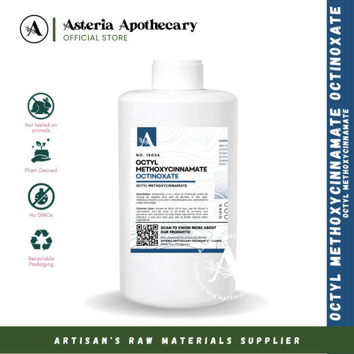 Octinoxate | Octyl Methoxycinnamate (250mL, 500ML, 1LITER) - Asteria ...