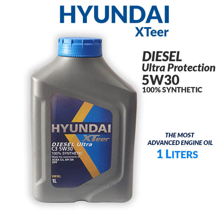 Hyundai XTeer Diesel Ultra C3 5W-30 Fully Synthetic Motor Oil 1L ( 1 ...