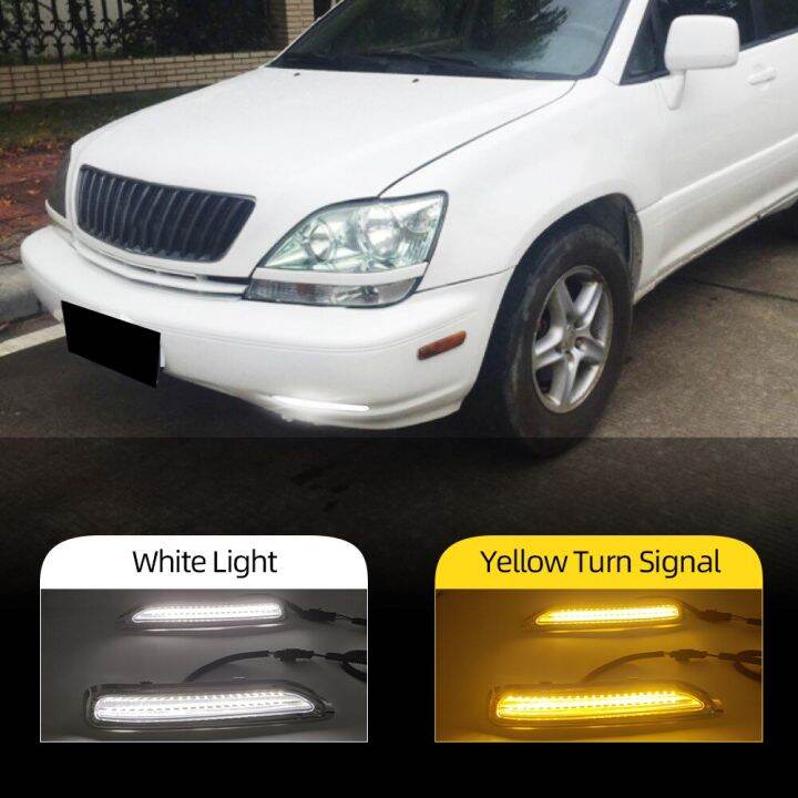 CSCSNL ไฟ LED สำหรับวิ่งกลางวันของรถยนต์2ชิ้นสำหรับ Lexus RX300 RX350 ...