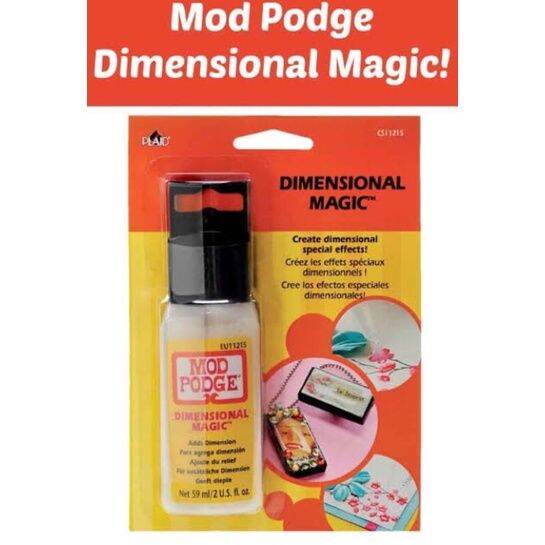 Magic Clear Dimension Podge Mod & Sepia Gold และ Silver Podge Mod 2 fl ...
