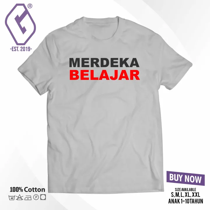 kaos merdeka belajar / baju distro merdeka belajar | Lazada Indonesia kaos merdeka belajar / baju distro merdeka belajar | Lazada Indonesia