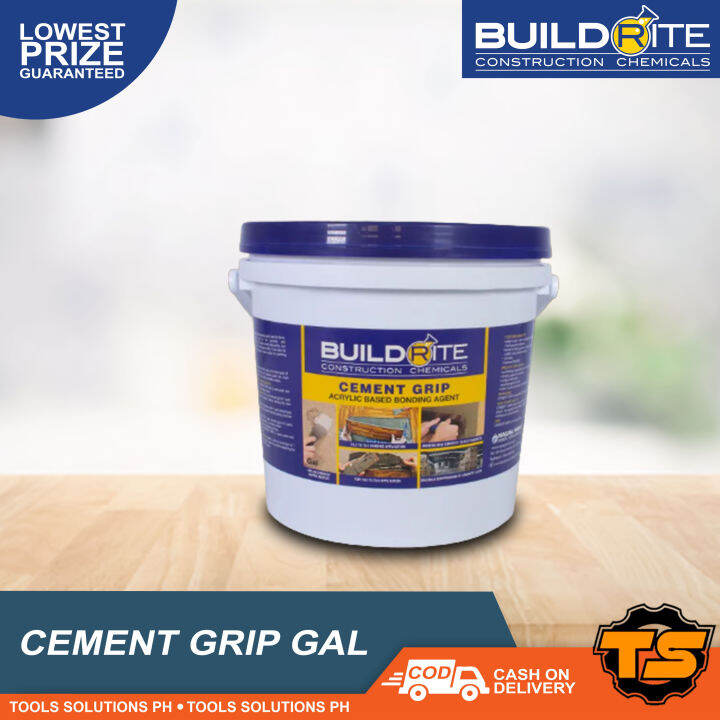 BUILDRITE CEMENT GRIP ACRYLIC BASED BONDING AGENT GALLON | Lazada PH