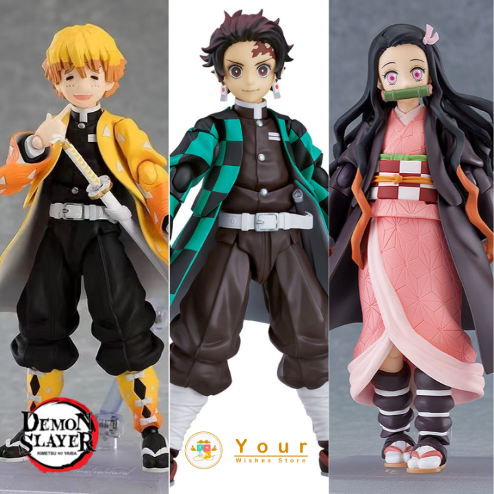 Figma 498 Tanjiro Kamado 508-DX Nezuko 522 DX Zenitsu Demon Slayer ...