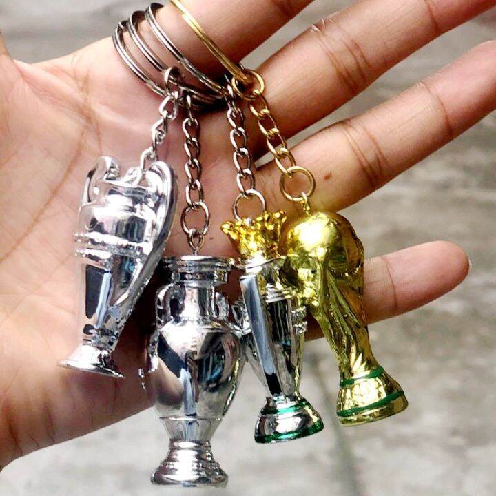 EPL PL UCL EURO CUP Trophy Keychain LFC MC MU Arsenal Chelsea Bayern ...
