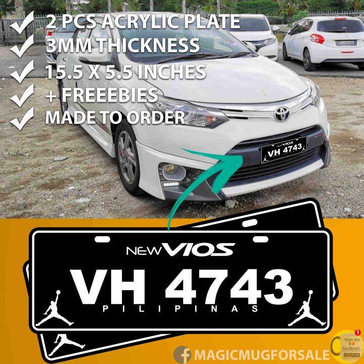 DESIGN 8 - NEW VIOS CONDUCTION NUMBER PILIPINAS with JUMP MAN LOGO ...