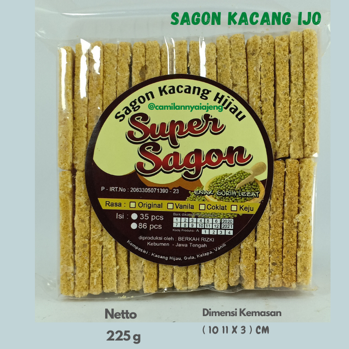 Sagon Kacang Hijau Ijo Camilan Tradisional Asli Khas Kebumen | Lazada ...