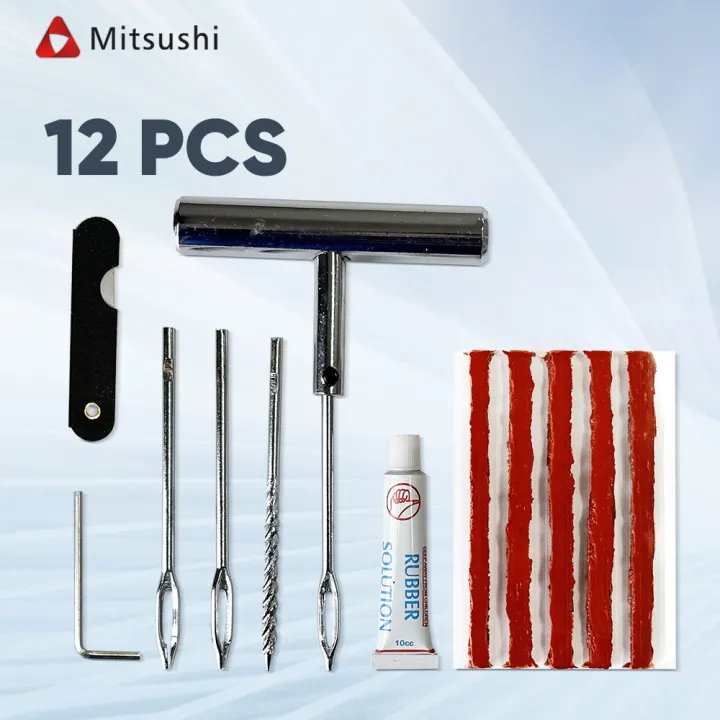 Mitsushi Auto Car Tubeless Tyre Puncture Plug Repair Tools Kit Car Tire ...
