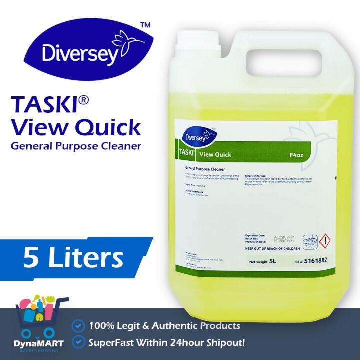 Diversey TASKI View Quick (5L) F4az General Purpose Cleaner For ...