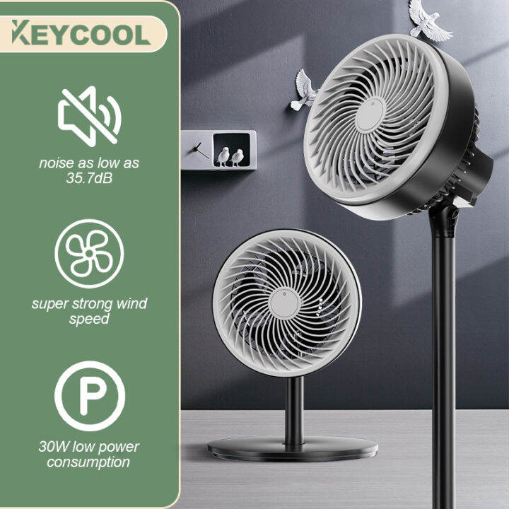 KEYCOOL electric fan stand fan air circulator fan 5-blade floor fan 3 ...