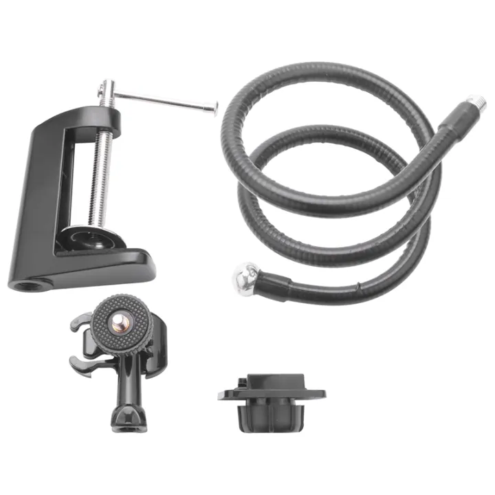 Webcam Stand, Upgraded Webcam Mount Stand with Flexible Gooseneck Arm ...