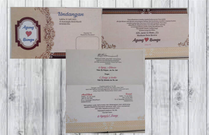 Cetak Undangan Murah, Cantik, Elegan Kode Undangan Jatayu 53 Per 100 ...