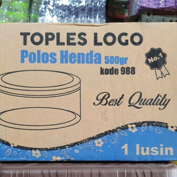 Logo Toples Polos Henda 500gr / 500 gram Kode 988 Best Quality Nomor 1 Lusin Perlengkapan Dapur ...