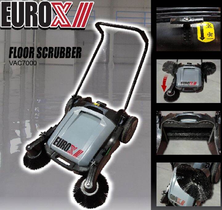 floor scrubber scrub drive dust collector collect waste side blade tank ...