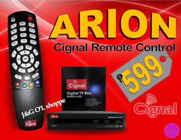 Arion Remote Control for Cignal Tv Box | Lazada PH