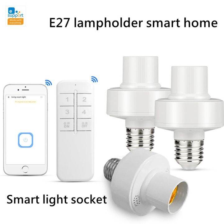burstore Support EWeLink Smart Light Socket E27 Lampholder Smart Home ...
