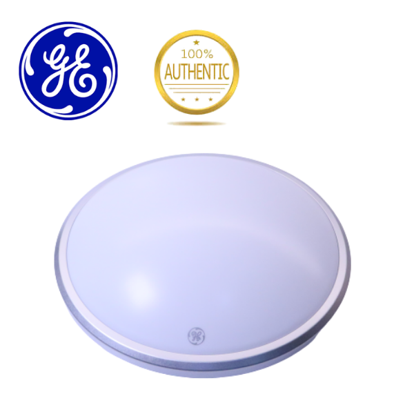 GE 18W/24W Space Silver LED Surface Ceiling Light Round 6500K / Lampu ...