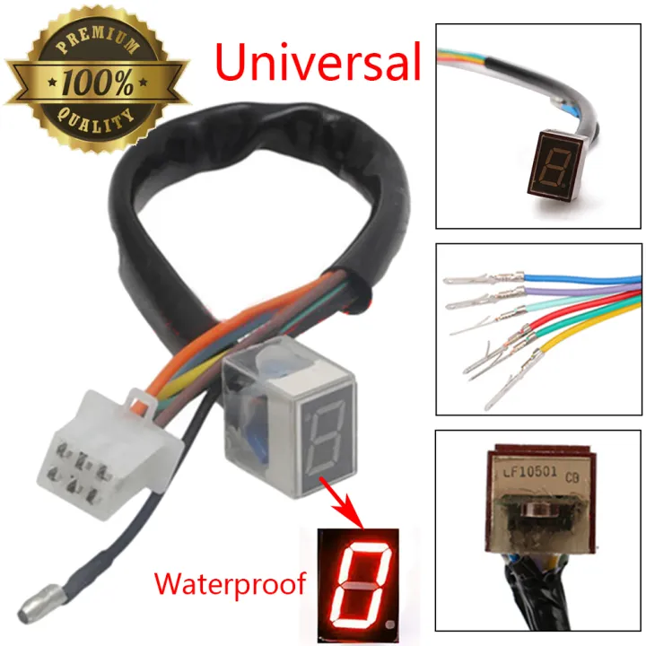 LED Universal Digital Gear Indicator Motorcycle Display Shift Lever ...