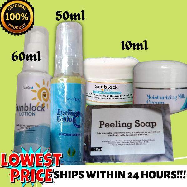 Skeen Care Sunblock Cream 10g PL 50ml and Peeling Soap 135 g Sunbock ...