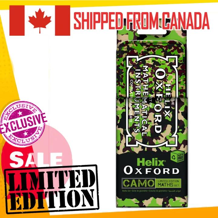 Helix Oxford Camo Limited Edition Math Instruments Set SHIPPED FROM ...