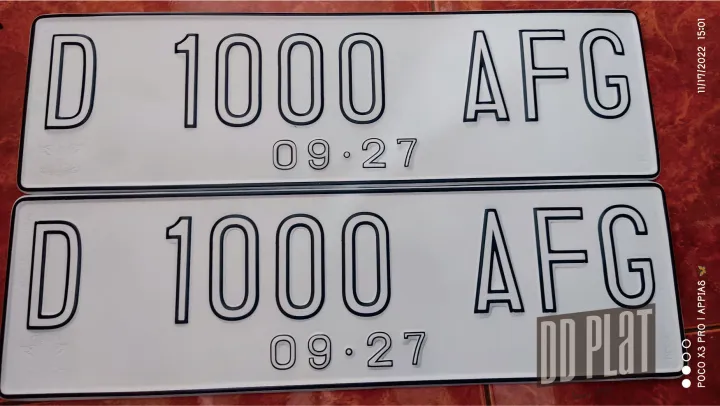 plat nomor mobil standar outline | Lazada Indonesia