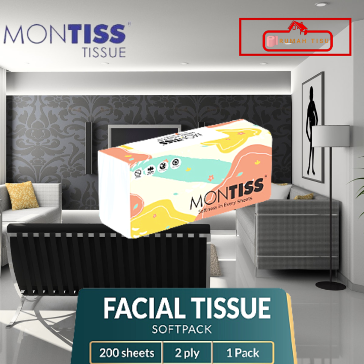 Tisu Wajah Montiss 200 Sheets - 2 Ply | Lazada Indonesia