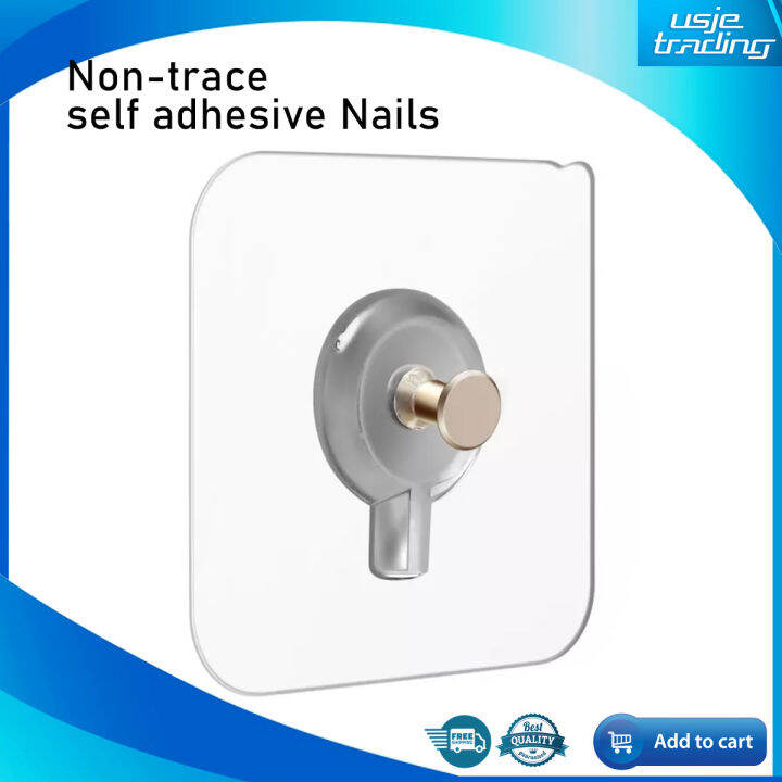 Non-Trace Self Adhesive Nails Hook For Photo Frame Hole Hanging Nail ...